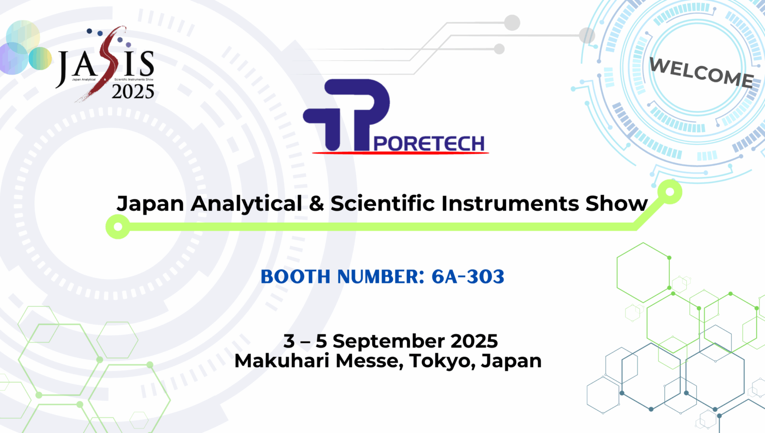 JASIS 2025 (Japan Analytical & Scientific Instruments Show) - Poretech